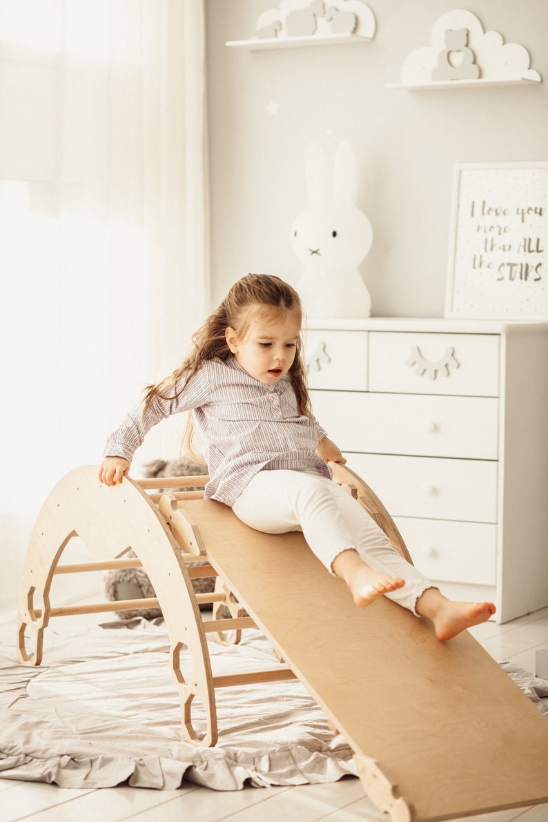 Set of 3 Items: Foldable Triangle Arch Ramp With Slide - Etsy