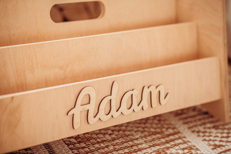 Kids Bookshelf Wooden Toddler Bookcase Children Toy Shelf | Etsy