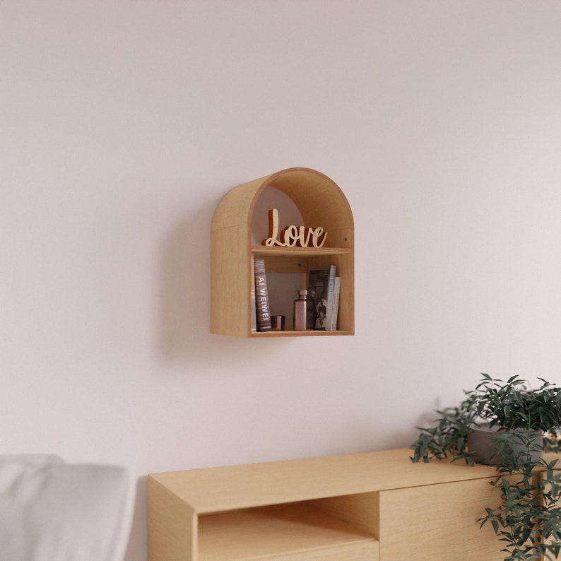 Floating Shelves, Wall Mounted Shelf, Oval Shelves, Nursery Book Shelf ...