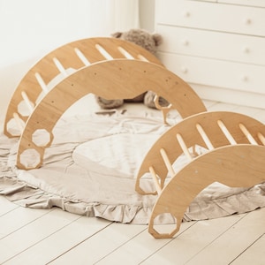 Montessori Furniture, Climbing Arch, Wooden Play Gym, Kids Climber ...