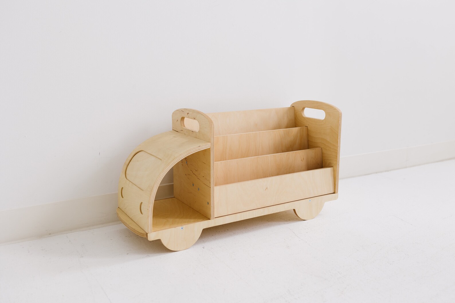 Car Kids Bookshelf, Montessori Furniture, Christmas Gift for Toddler ...