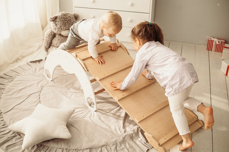 Set of Two Items: Climbing Arch Climbing Ramp Montessori | Etsy