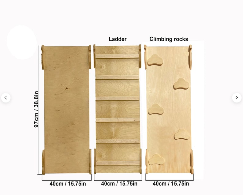 Climbing Set of 3 Items Arch Foldable Triangle Ramp - Etsy