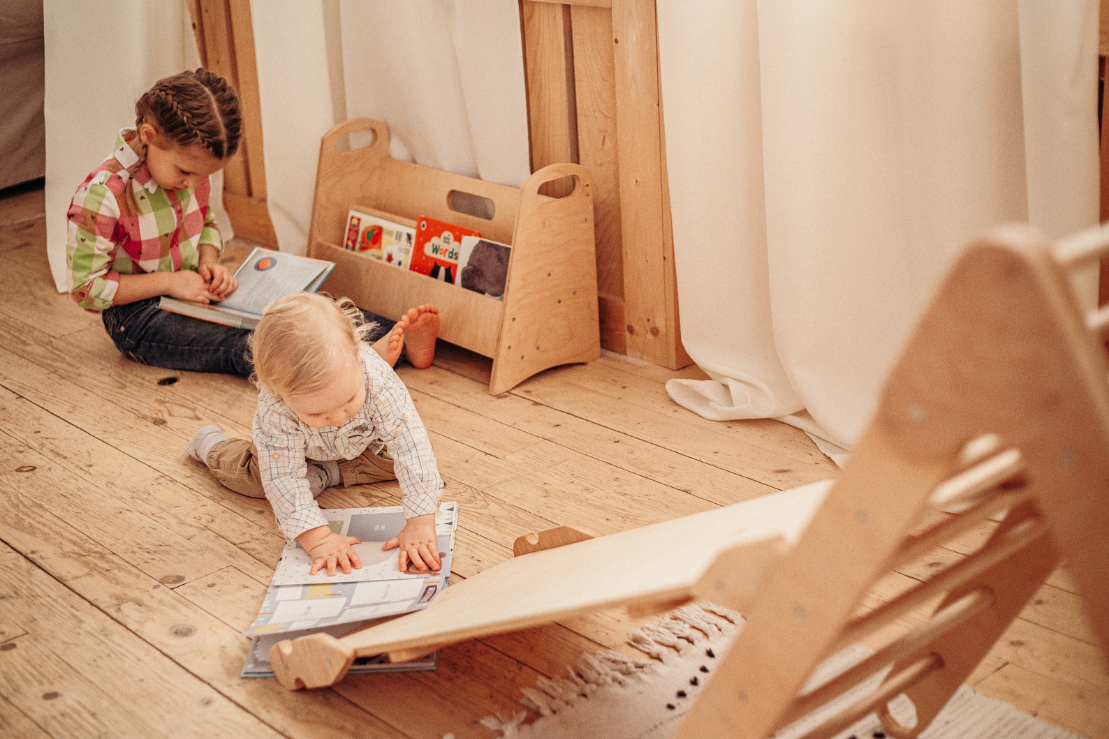 Kids Bookshelf Wooden Toddler Bookcase Children Toy Shelf - Etsy