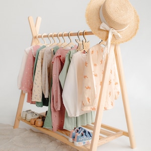 Newborn Baby Wardrobe Organizer: Clothing Rack, Shelves, and Hangers ...