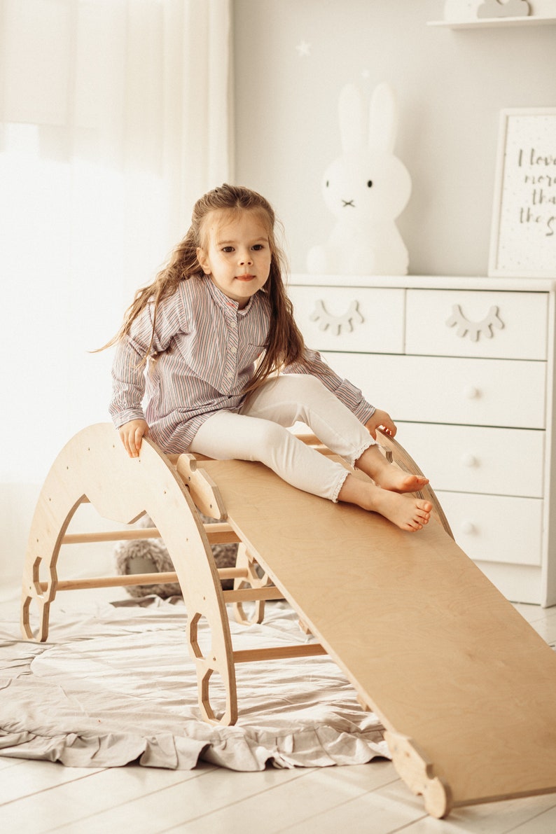 Set of Two Items: Climbing Arch Climbing Ramp Montessori | Etsy