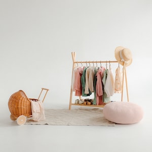 Newborn Baby Wardrobe Organizer: Clothing Rack, Shelves, and Hangers ...