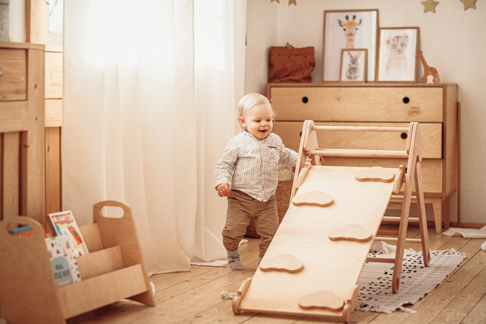 Montessori Set Foldable Triangle Climbing Arch Ramp With | Etsy