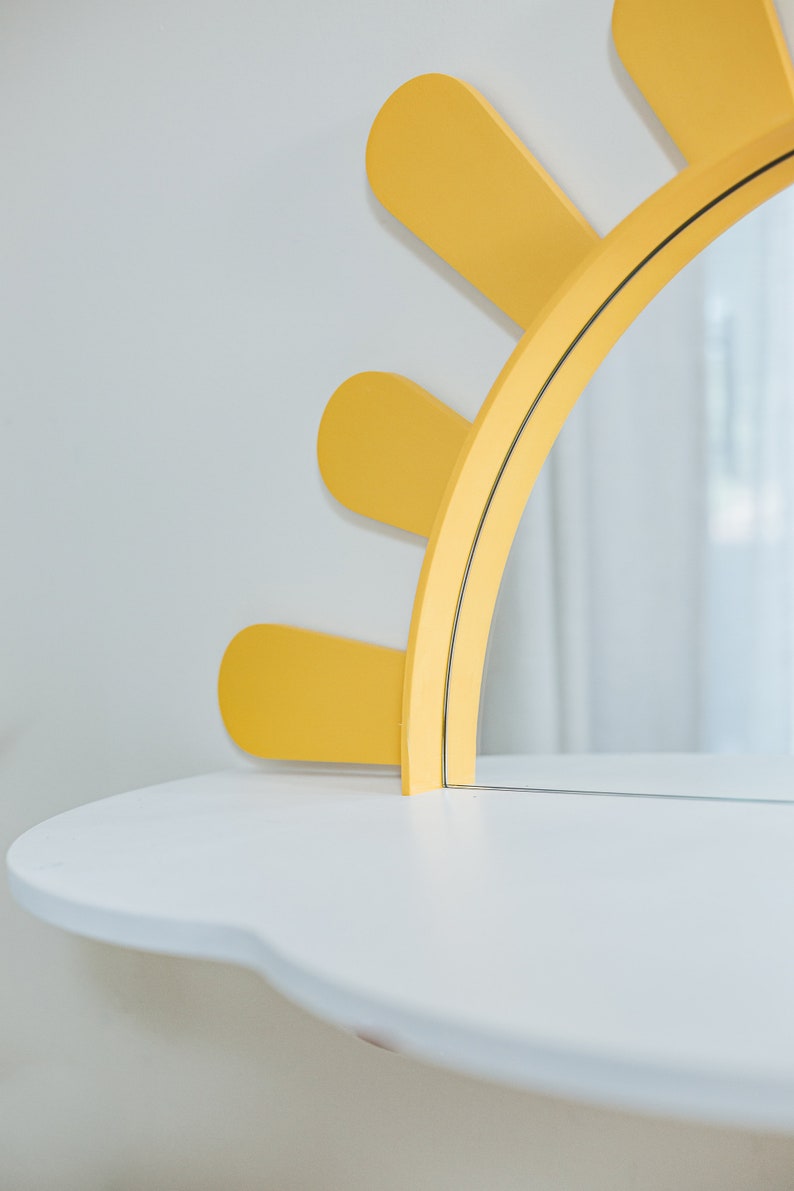 Sunshine Wall-mounted Kids Table, Preschool Set - Desk and Chair ...