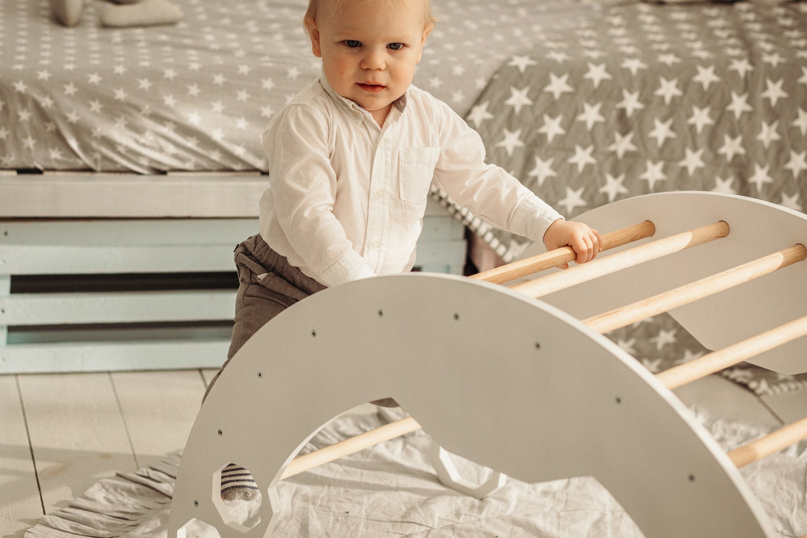 Climbing Arch Baby Activity Board Montessori Furniture - Etsy