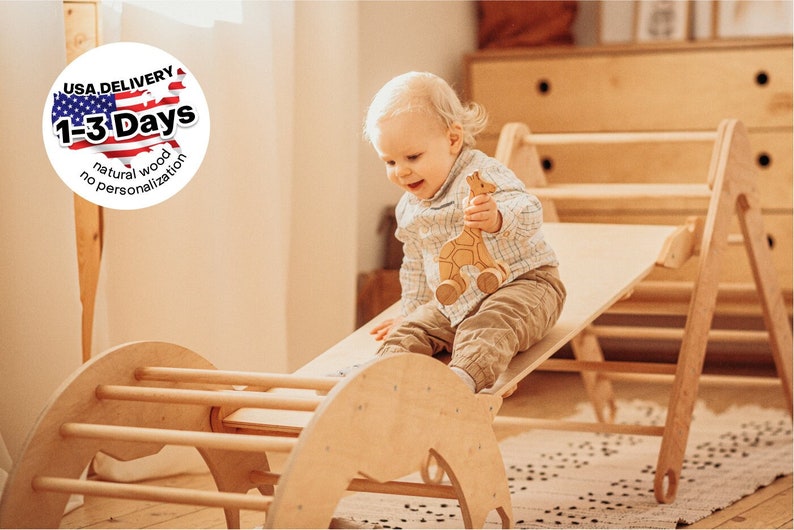 Set of 3 Items: Foldable Triangle Arch Ramp With Slide - Etsy