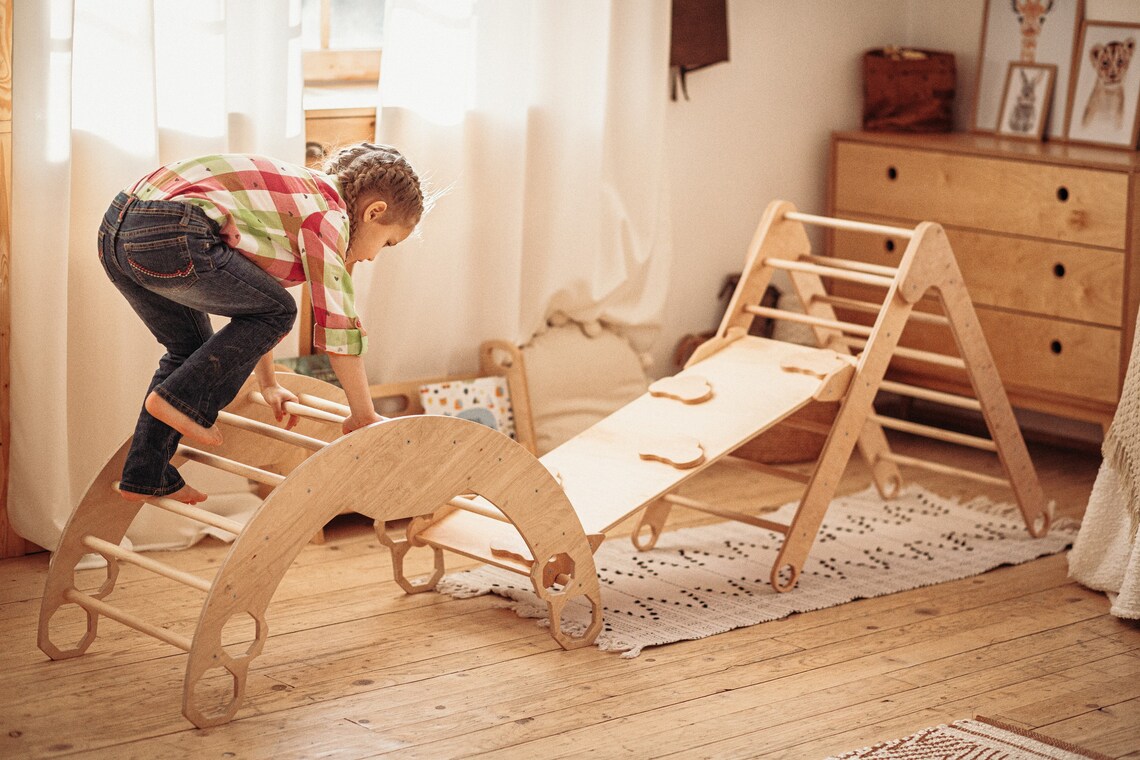 Climbing Set of 3 Items Arch Foldable Triangle Ramp - Etsy