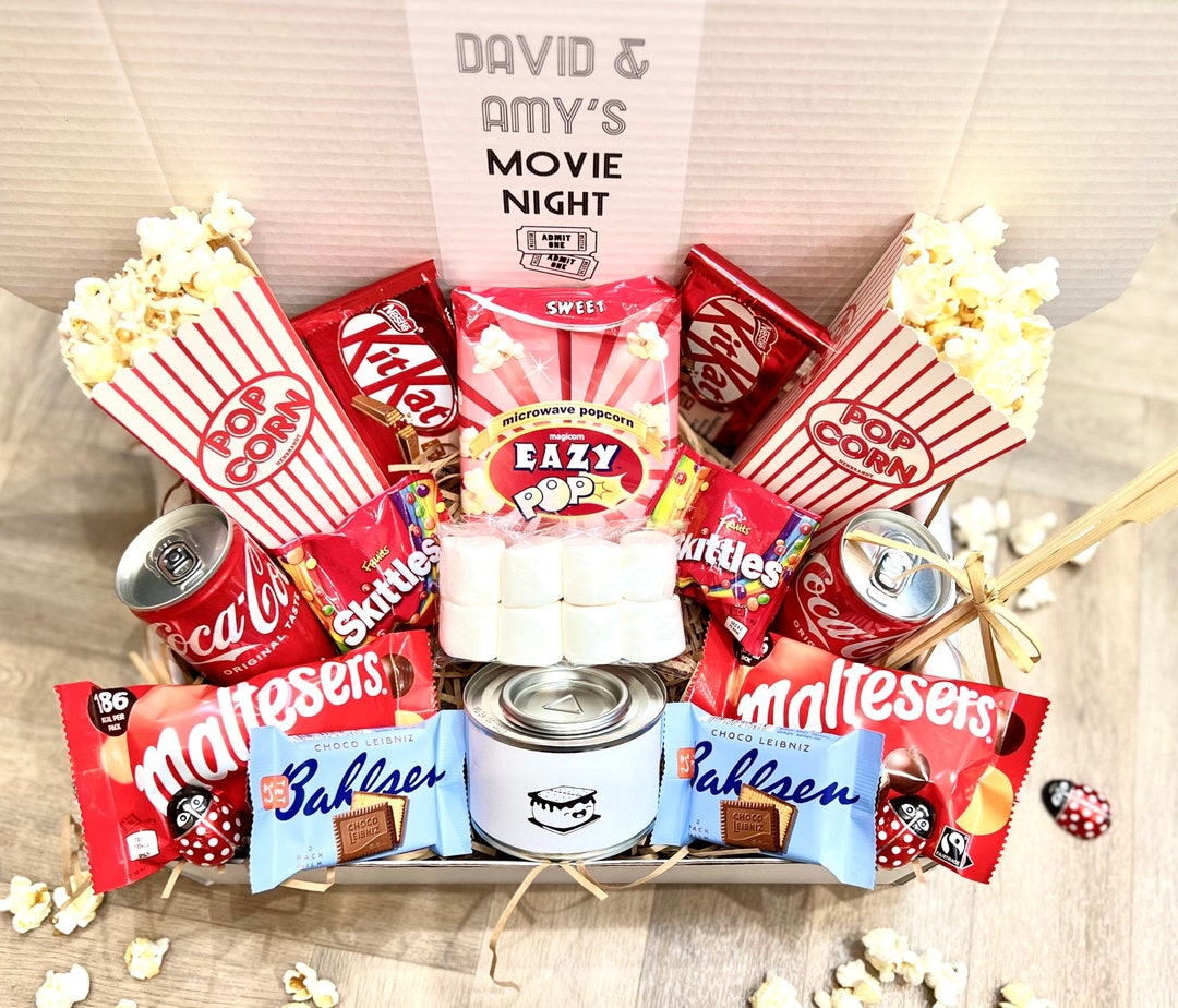 DATE NIGHT HAMPER, Movie Night, Date Night Food Hamper, Gifts for Him ...