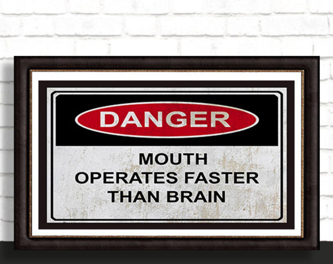 DANGER Funny Meme, Inspired by Tv's Suits, Him Her Wall Art Gift. High ...