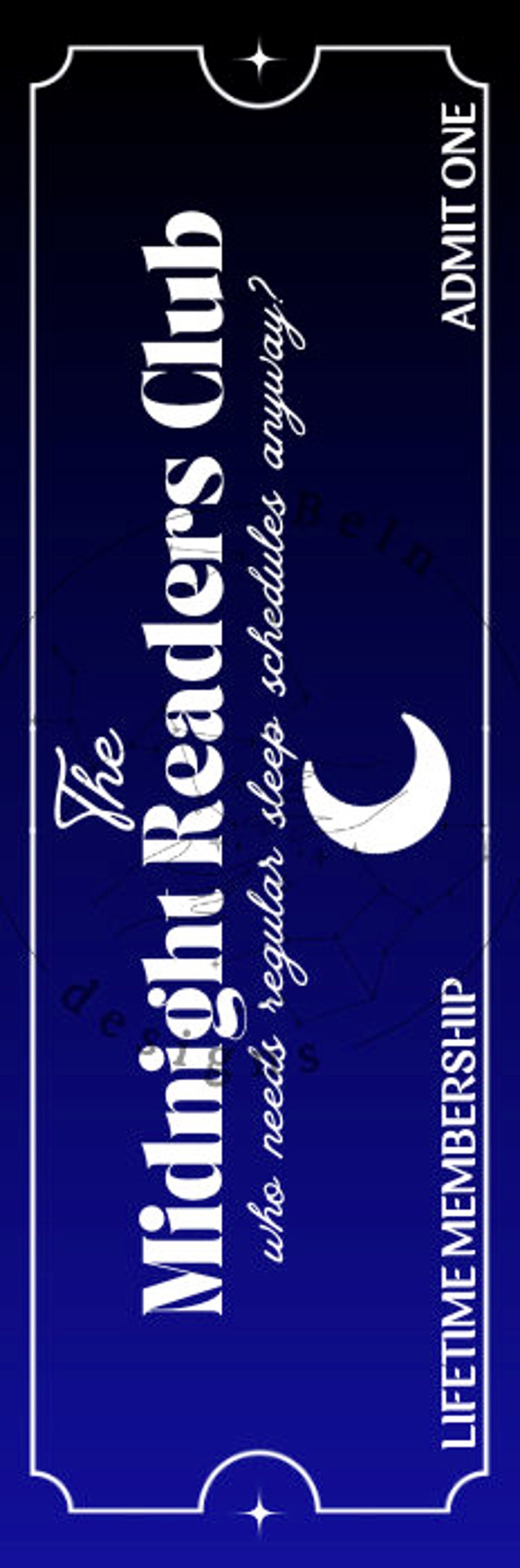 Printable Book Club Ticket Bookmarks Pack - Etsy