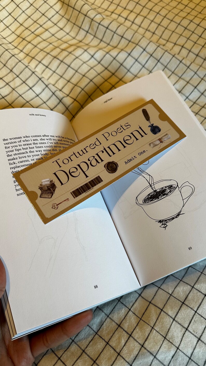 Printable Taylor Swift Inspired Bookmarks TTPD & Eras Tour - Etsy