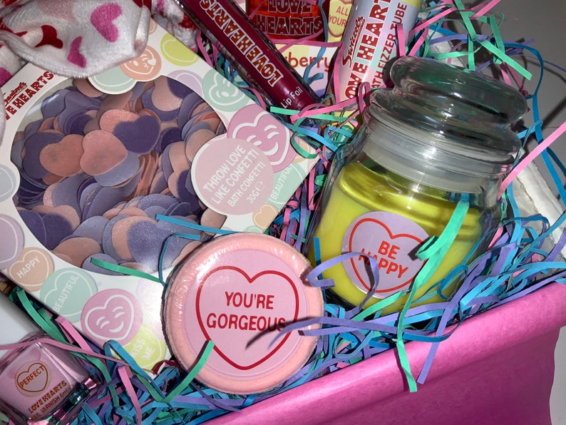 Girls Teen Birthday Love Hearts Pamper Hamper Gift Box Set - Etsy UK