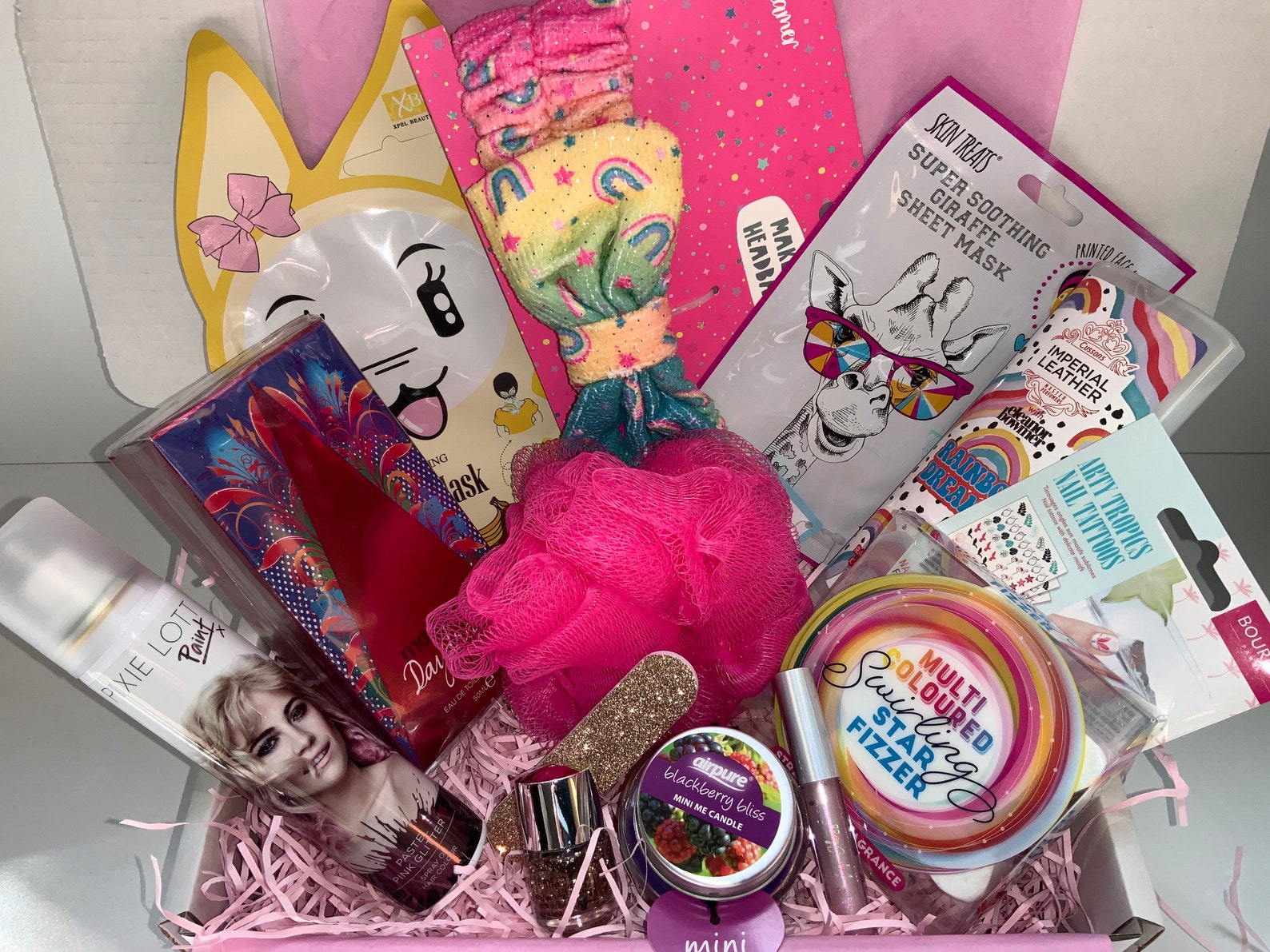 Girls Teen Birthday Pamper Hamper For Her Rainbow Gift Box Set | Etsy