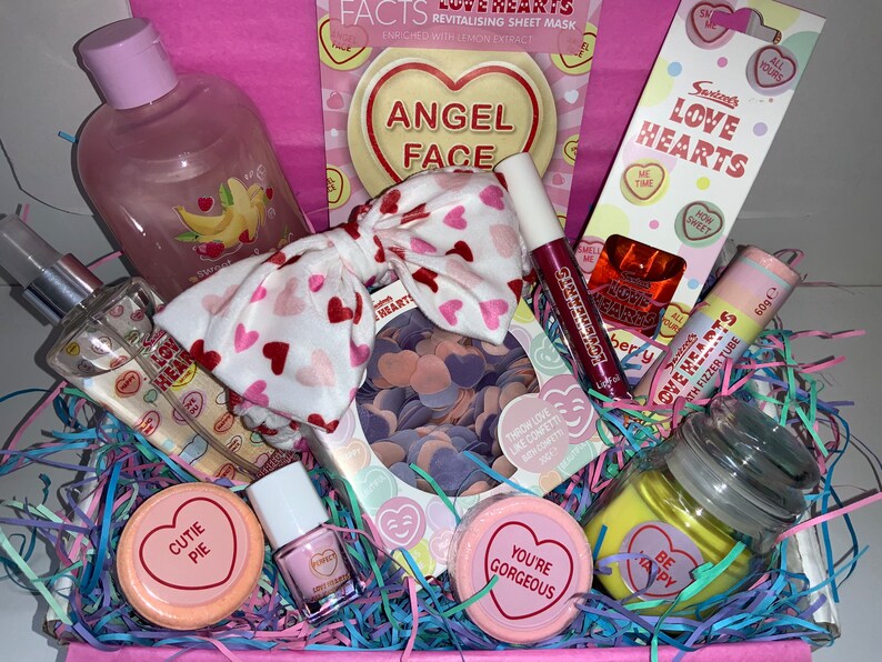 Girls Teen Birthday Love Hearts Pamper Hamper Gift Box Set - Etsy UK