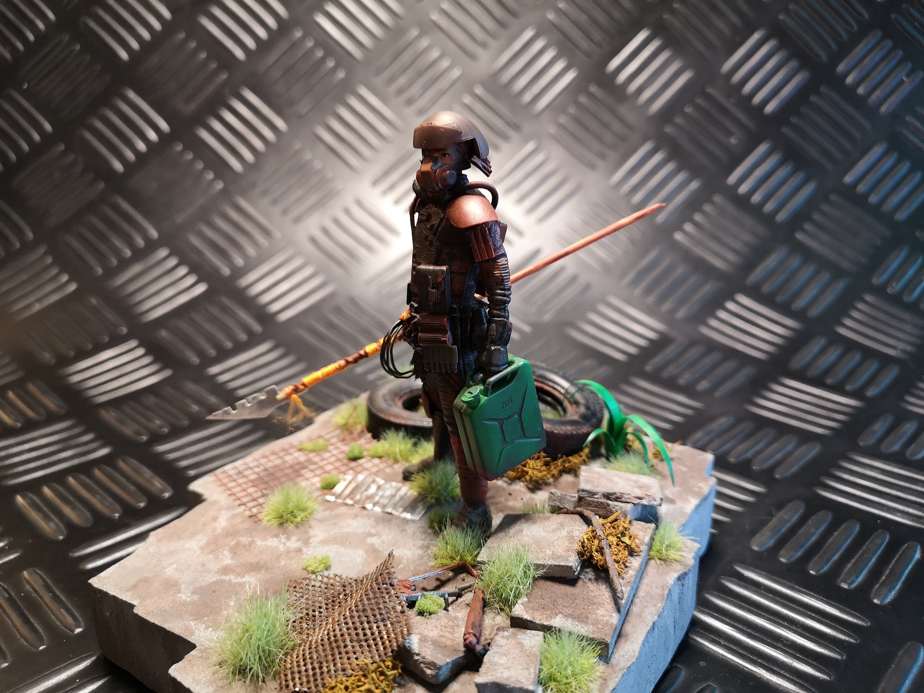 Post-apocalyptic Scavenger, Wasteland Figure Diorama 1:18 - Etsy