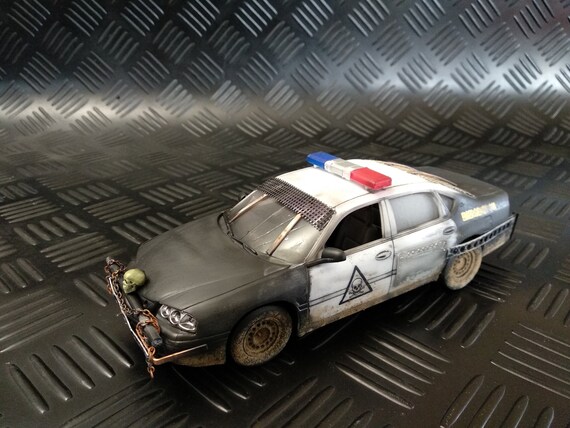 Wasteland Police Car Post-apocalyptic Police Car 1:25 Chevy | Etsy