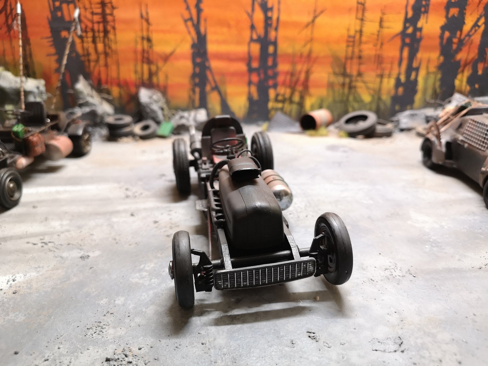 Wasteland Vehicle, Post-apocalyptic Raider Car "madrat", 1:24 - Etsy