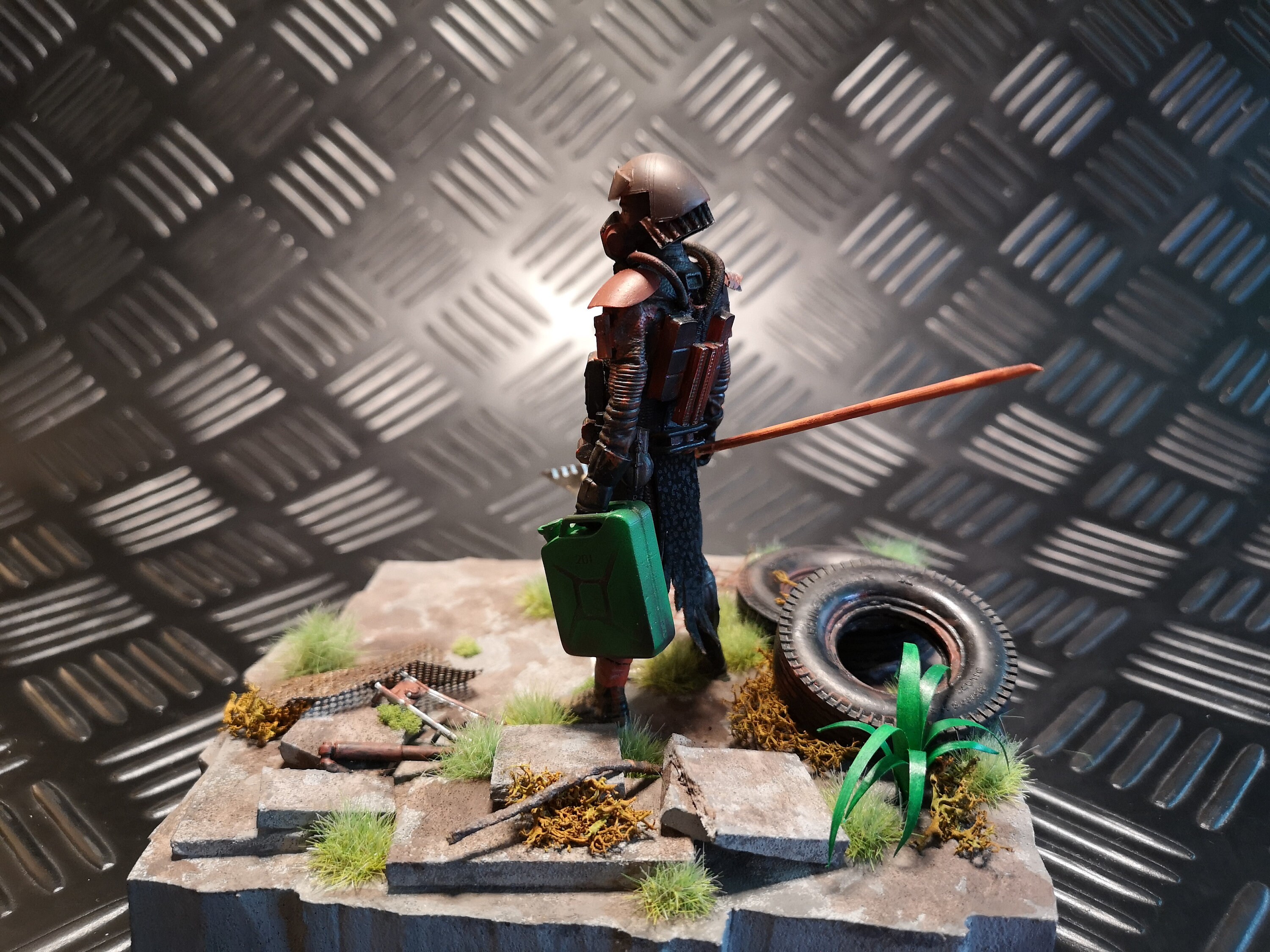 Post-apocalyptic Scavenger, Wasteland Figure Diorama 1:18 - Etsy
