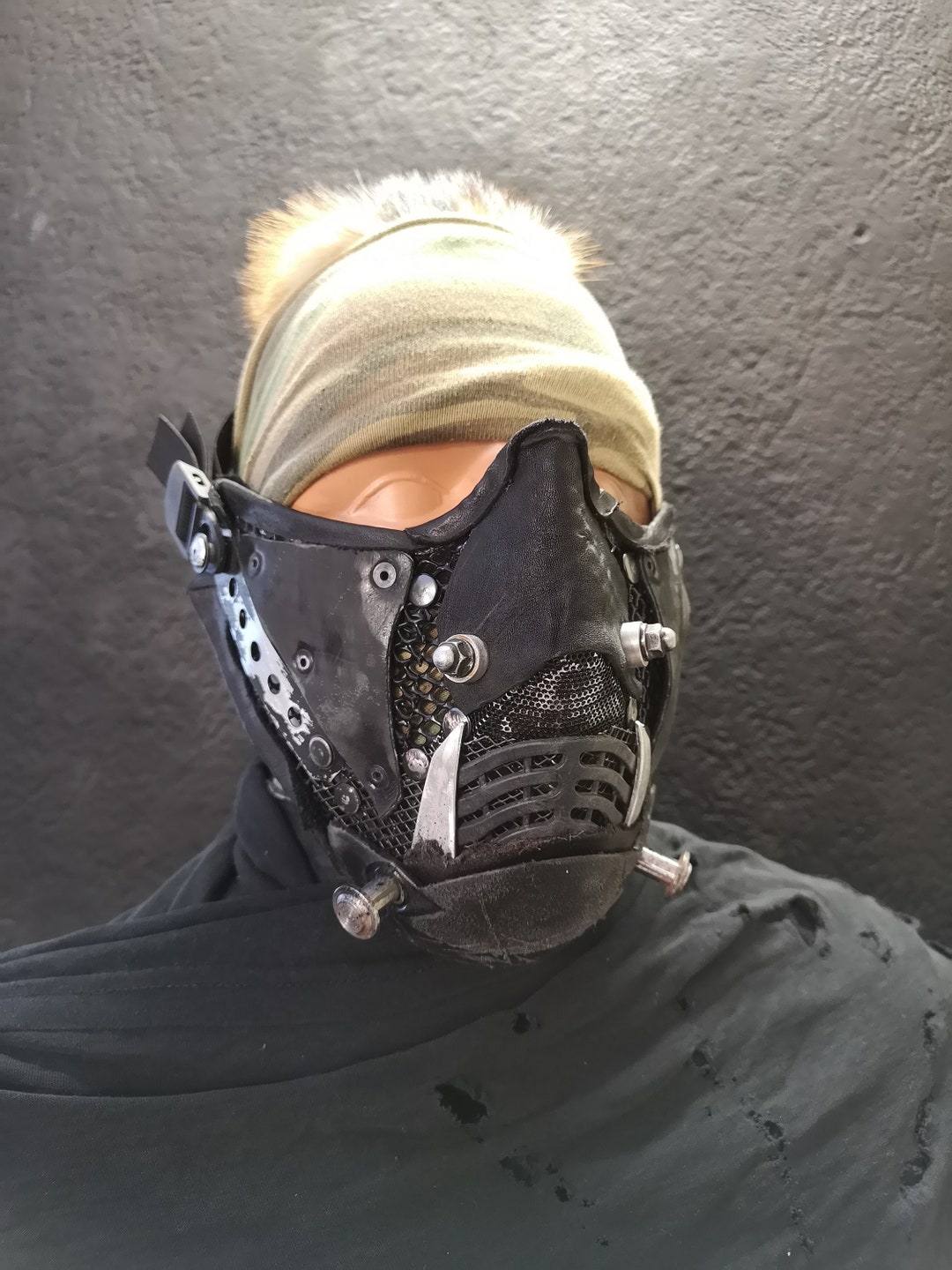 Battle Mask, "madhog" Cult Mask, Dystopian Airsoft Mask, Post ...