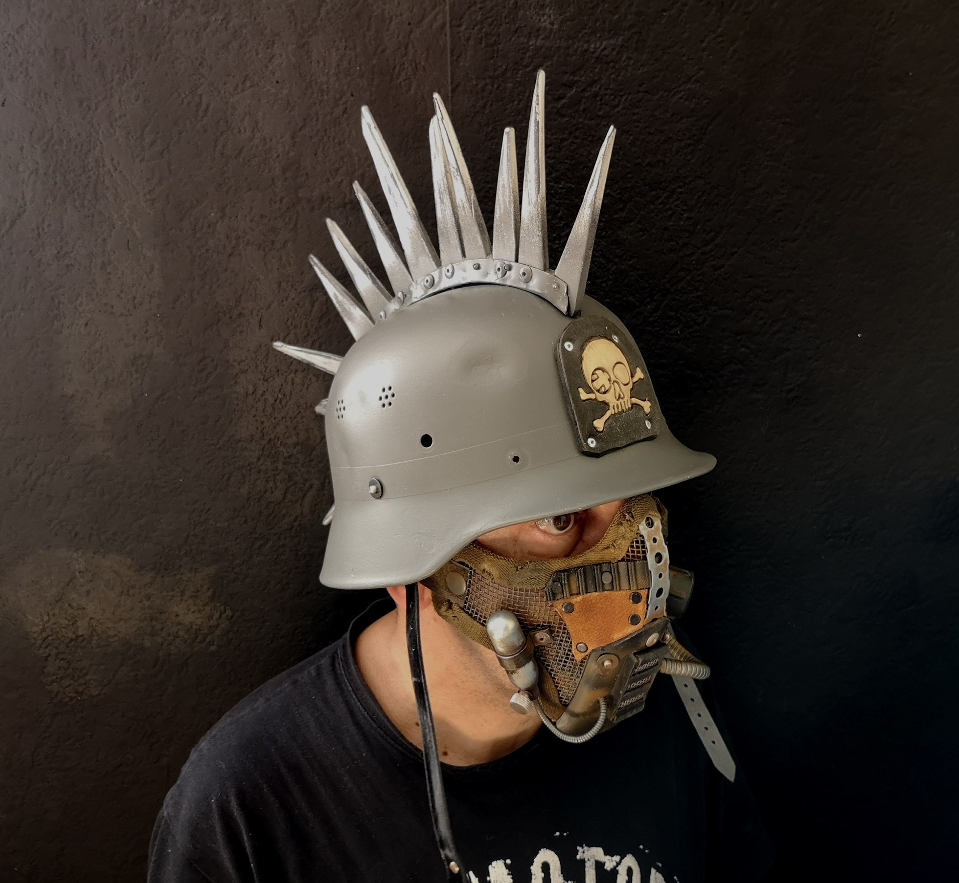 Raider Helmet, Post-apocalyptic Raider Helmet, mohawk, Airsoft, Cosplay ...