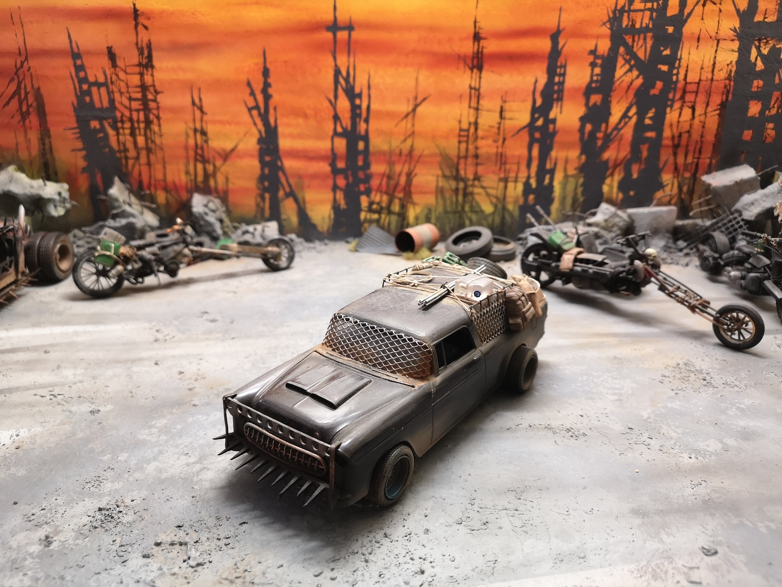 Post-apocalyptic Car Model 1:24 nomad Wasteland Raider Car - Etsy