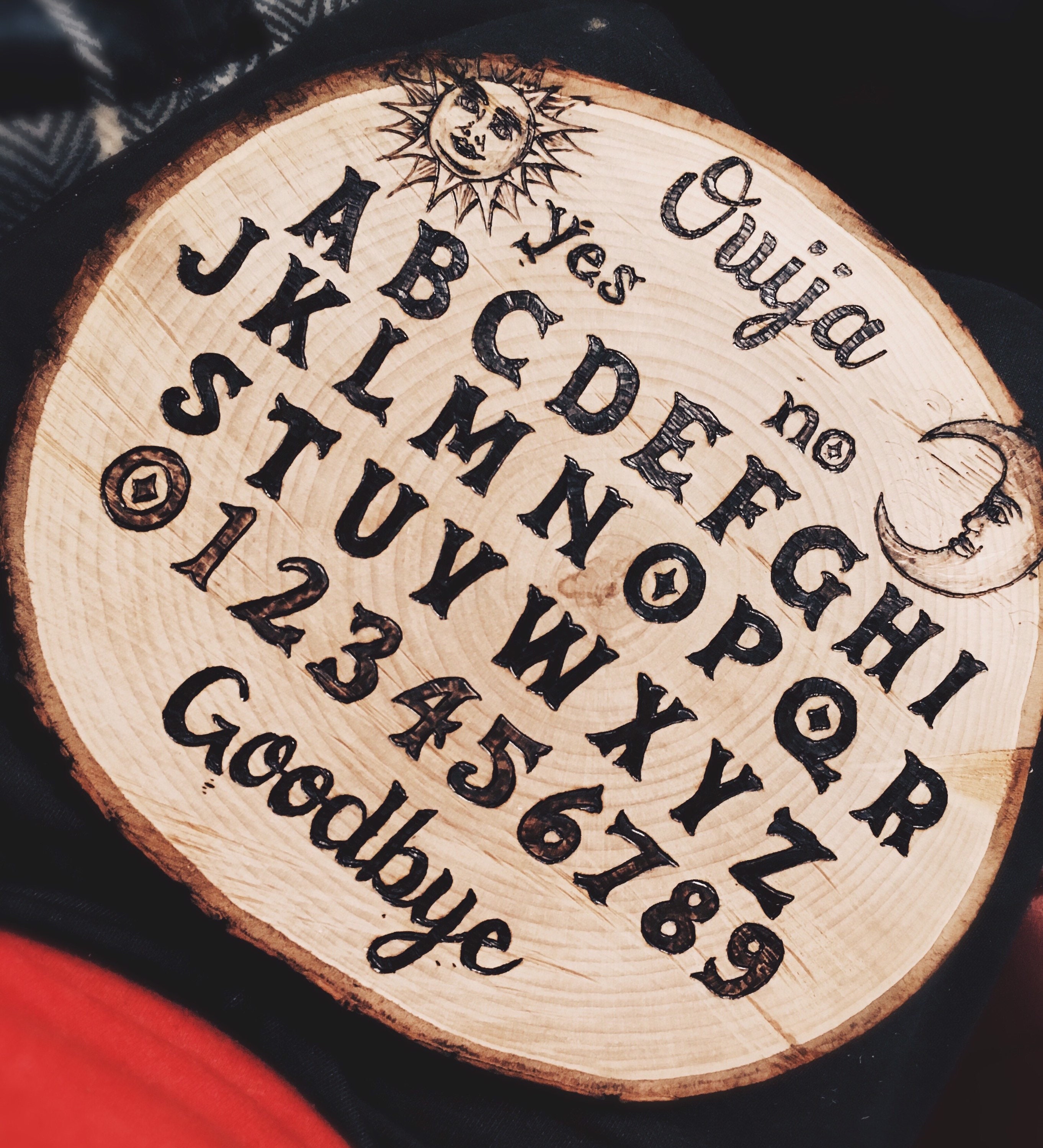Custom Hand-burned Ouija Board - Etsy