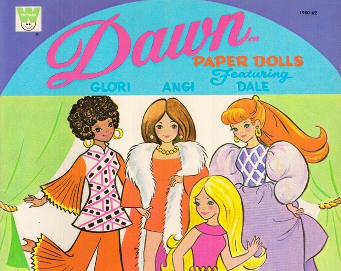 Pdf Instant Digital Vintage Paper Dolls Dawn Fashion Dolls | Etsy