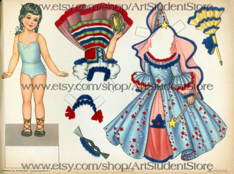 Digital Paper Dolls, Paper Dolls Pdf First Book - Etsy