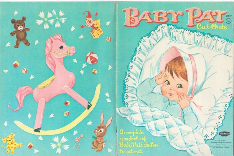 Pdf Printable Digital, Vintage Paper Dolls Baby Pat - Etsy