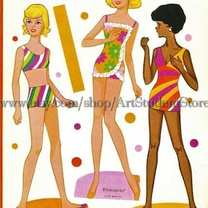 Printable Digital Pdf, Instant Vintage Paper Dolls World of Barbie 1971 - Etsy