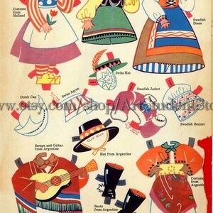 Vintage Paper Dolls All Nations New York,pdf - Etsy