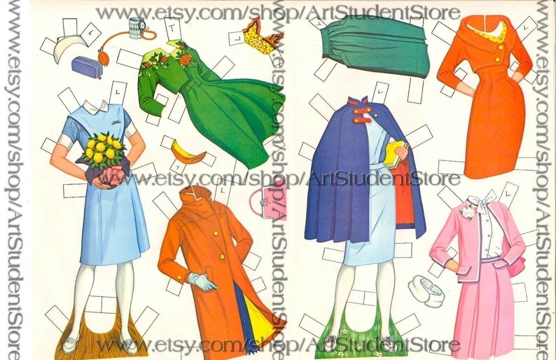 Paper Doll Tv Nurses,pdf Instant - Etsy