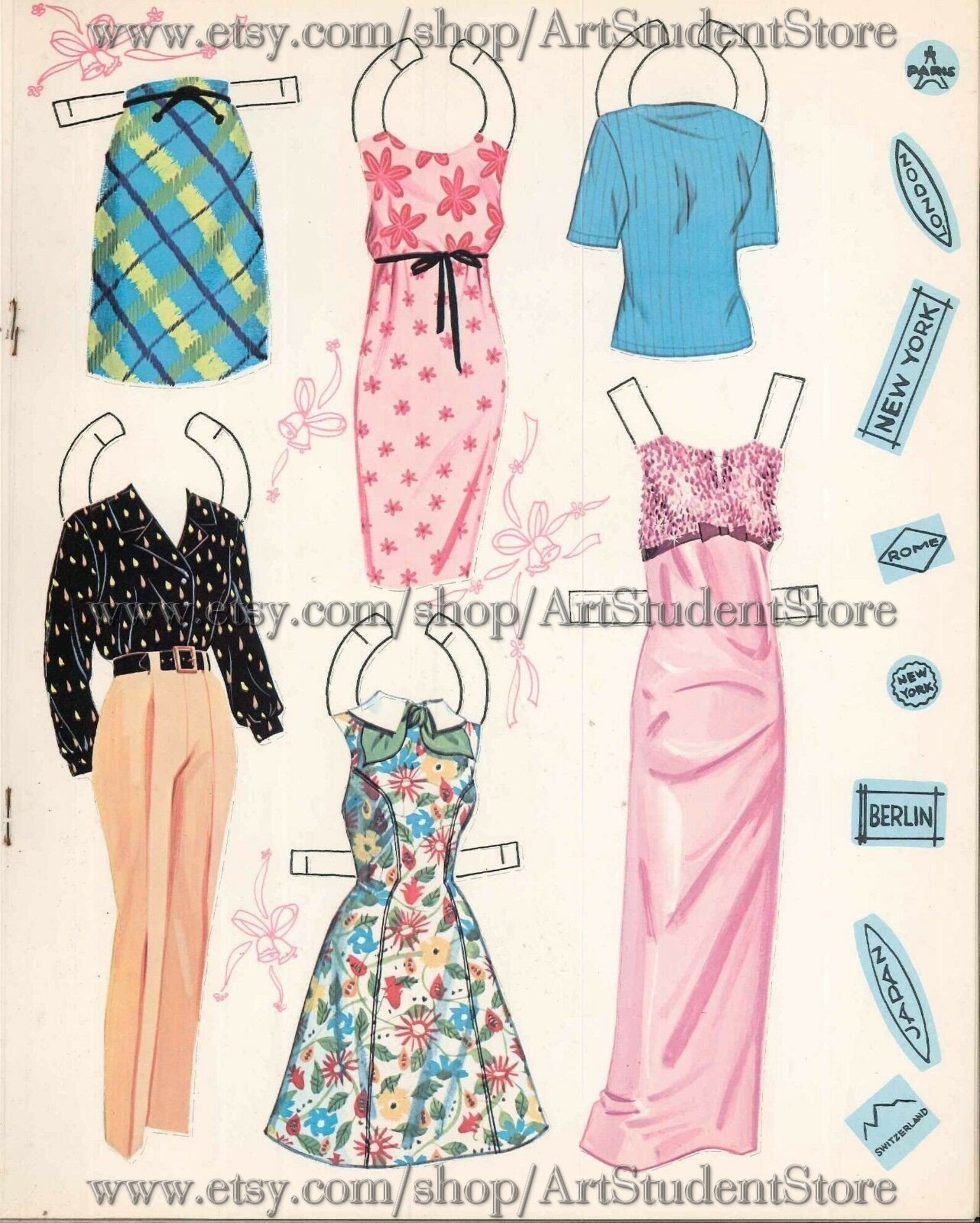 Vintage Paper Dolls Happy Bride 1960printable Digital Pdf - Etsy