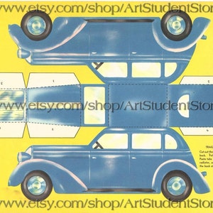 Printable Pdf, Vintage Paper the Trailer Family Cutouts - Etsy