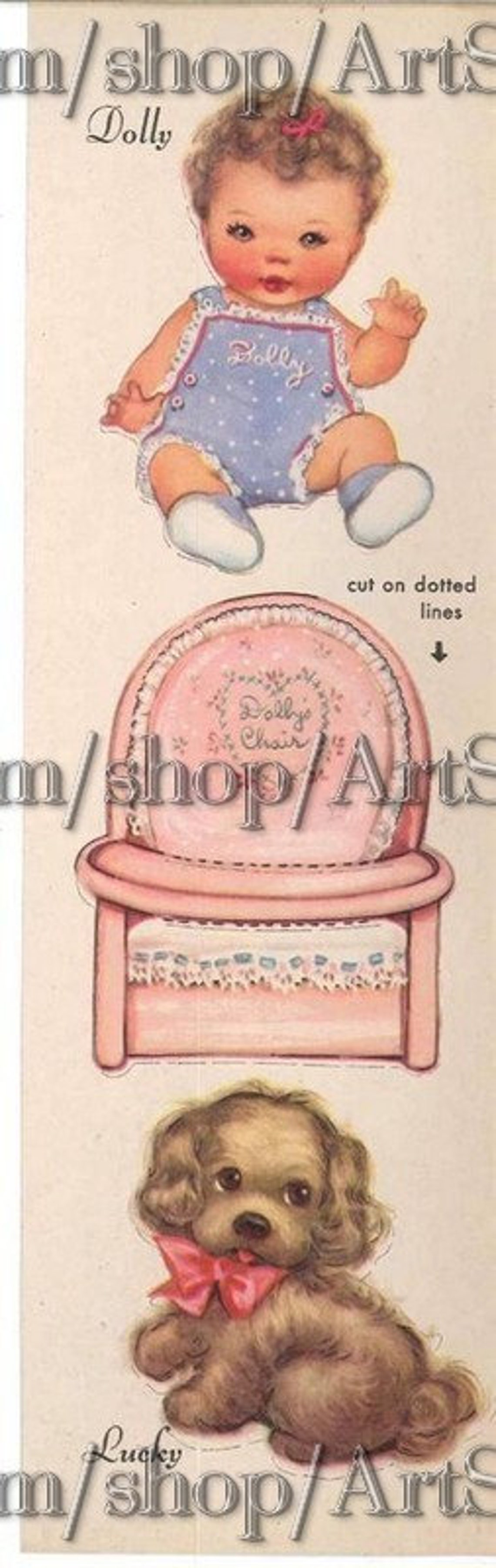 Vintage Paper Dolls Pdf Printable Digital Seven Children Live - Etsy