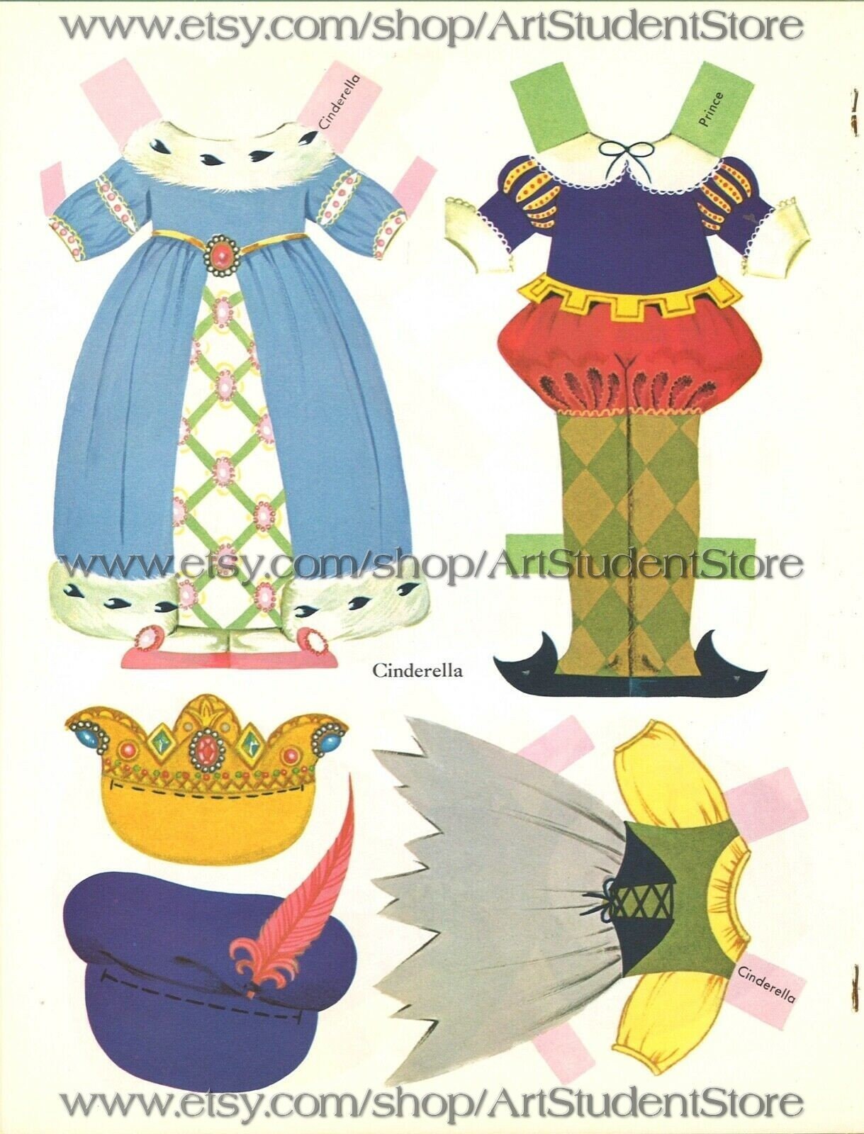 Printable Digital Pdf Instant Vintage Paper Dolls Storybook - Etsy