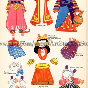 Vintage Paper Dolls All Nations New York,pdf - Etsy