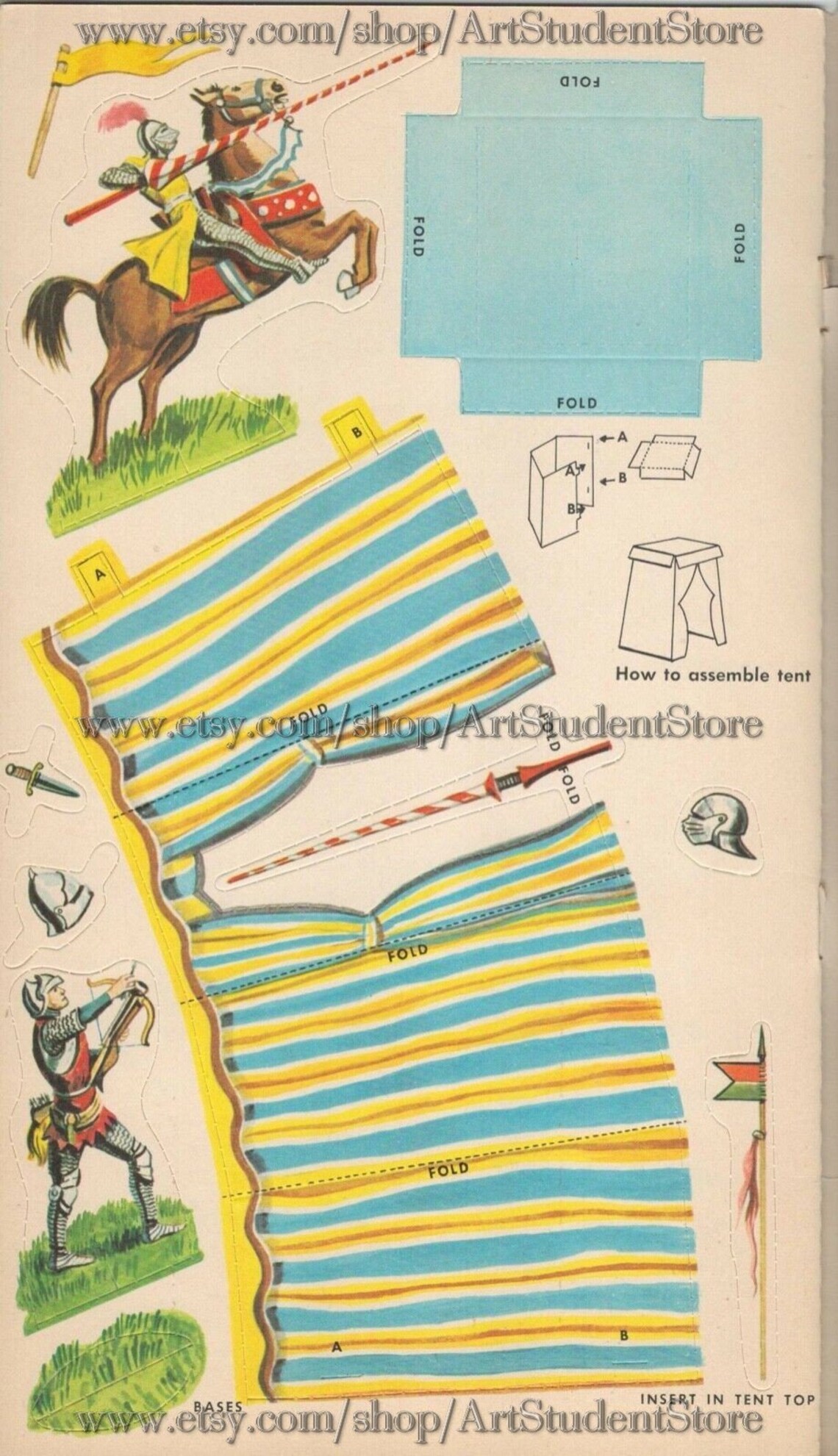 Printable Digital Pdf Vintage Paper Dolls Knights Armour 1956 - Etsy