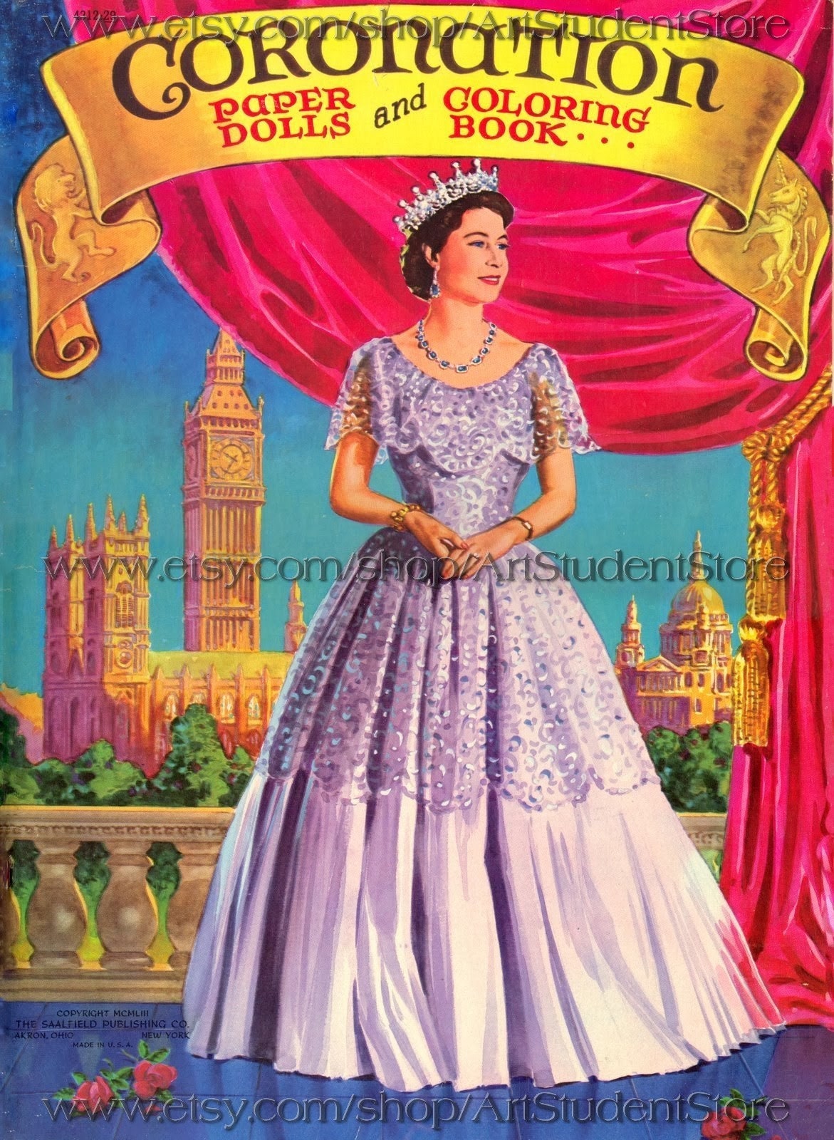 Pdf Printable Digital Vintage Paper Dolls Queen Elizabeth II - Etsy