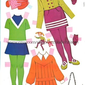 Pdf Printable Digital, Vintage Paper Dolls Buffy Family Aff - Etsy
