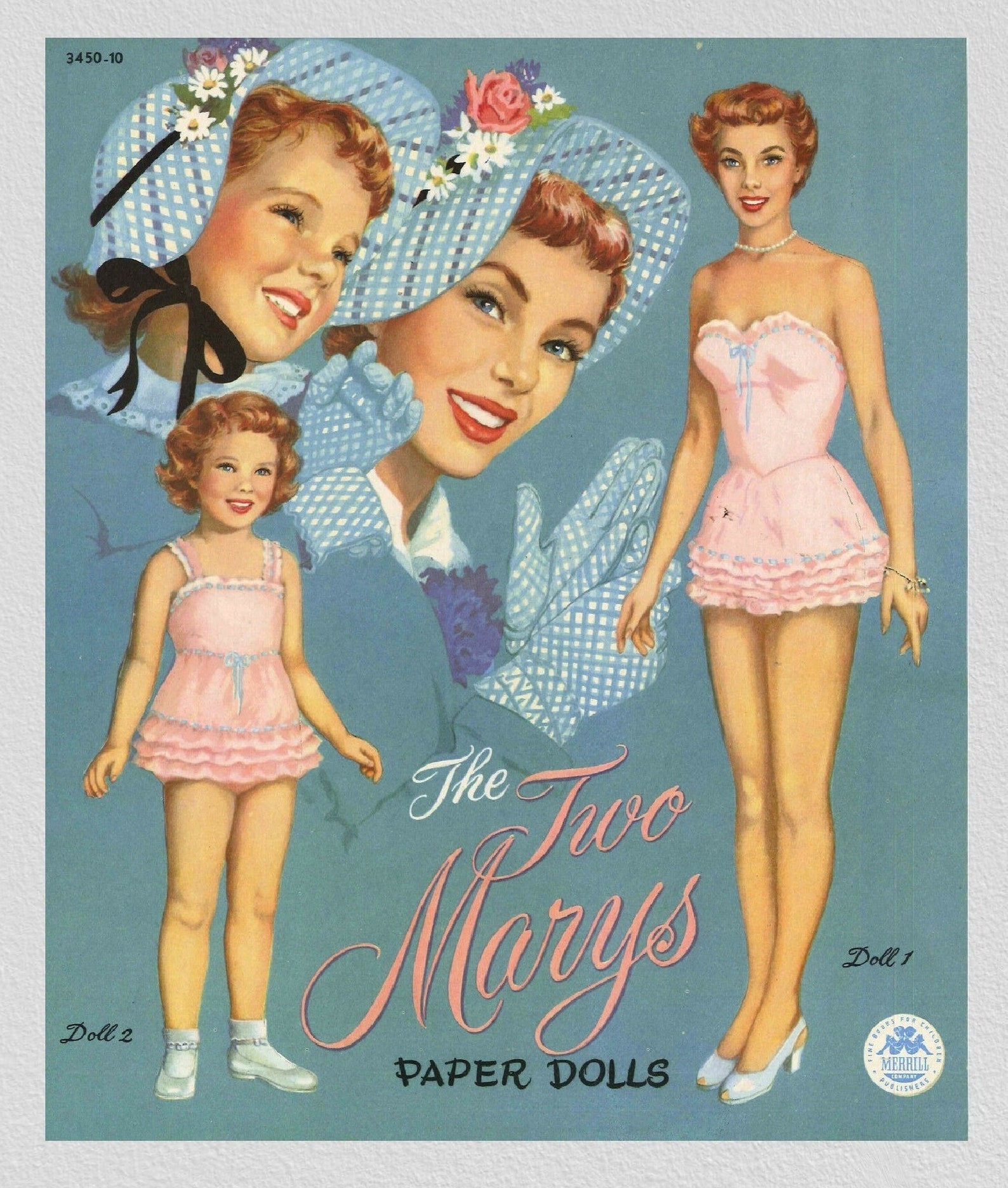 Vintage Paper Dolls Pdf Instant Two Marys Paper 1950 - Etsy