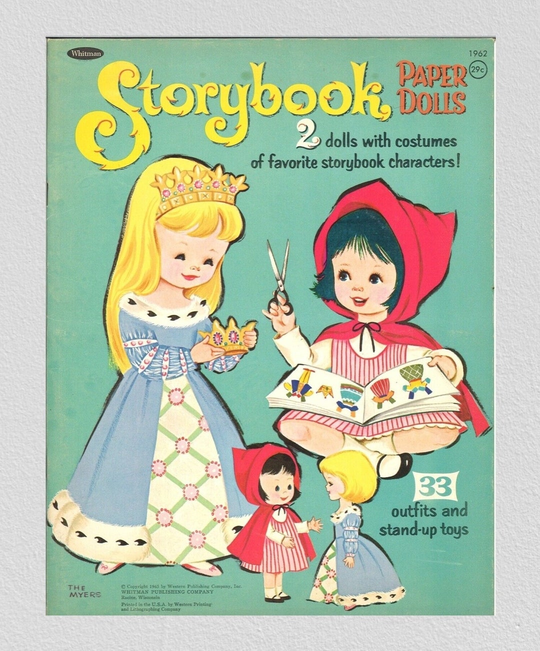 Printable Digital Pdf, Instant Vintage Paper Dolls Storybook Costume - Etsy