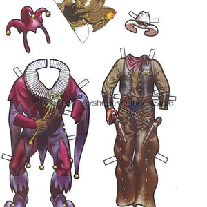 Pdf Instant Digital, Halloween Vintage Paper Monster Paper Dolls Set - Etsy