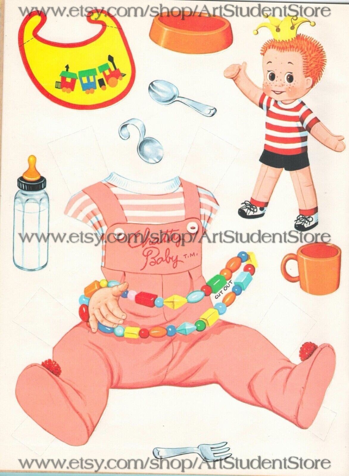 Printable Digital Pdf Vintage Paper Dolls Chatty Baby - Etsy