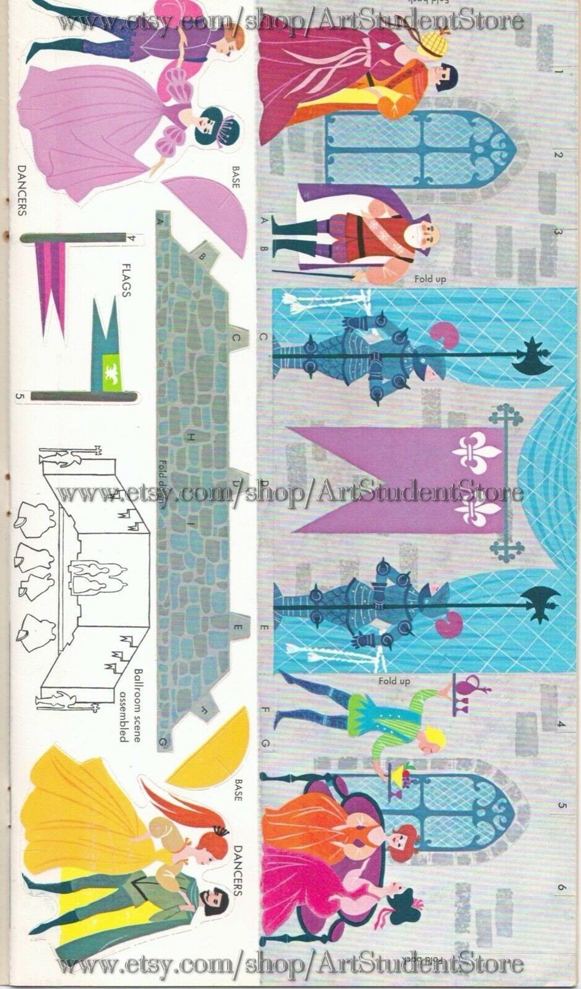 Pdf Printable Digital Vintage Paper Dolls Cinderella - Etsy